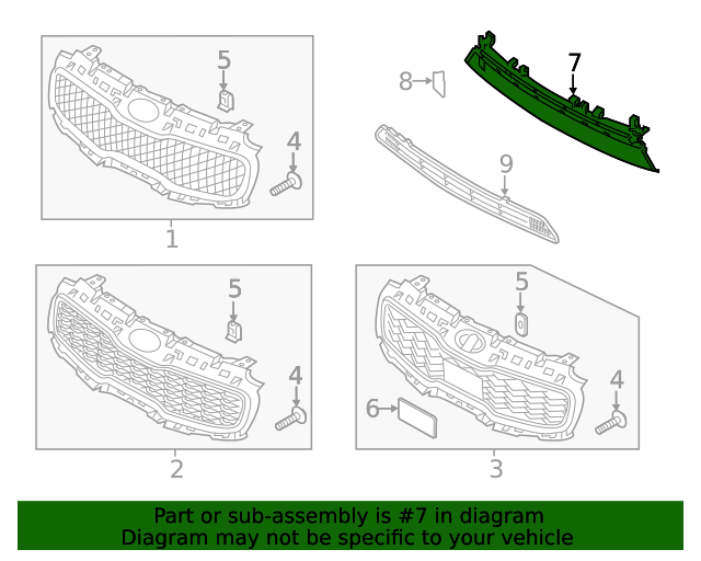 GENUINE Front Bumper Center Grille for 2020 2021 2022 Kia Sportage 865 ...