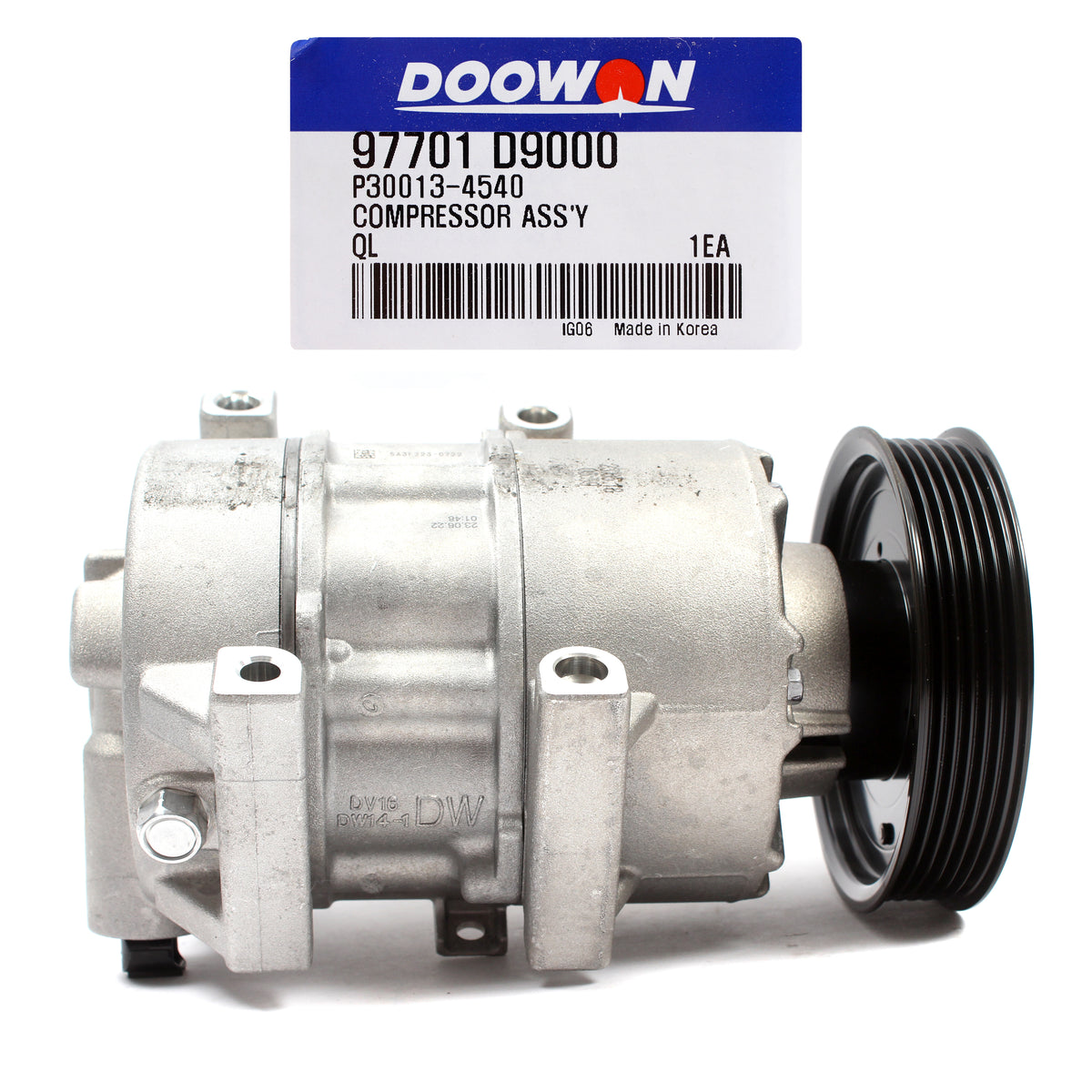 OEM AC Compressor DVE16N for 2018 Tucson / 2017 Sportage 2.4L 97701D90 ...