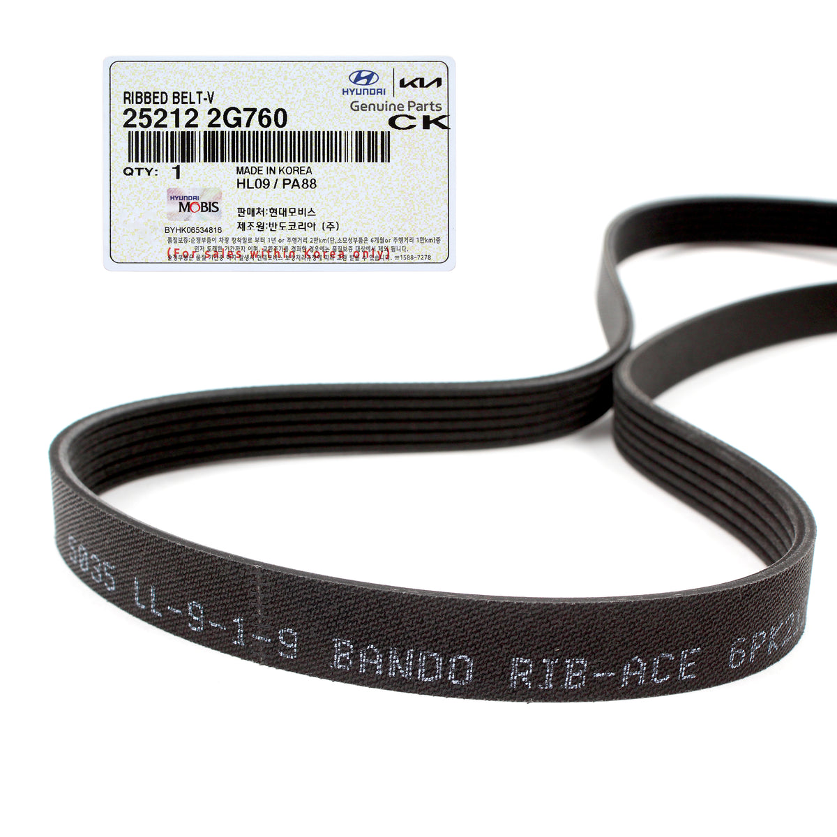 OEM V-Belt for 11-16 Santa Fe Sport Sonata Tucson Optima Sorento Sport ...