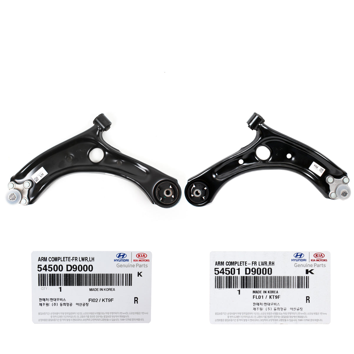 OEM Front Lower Control Arms LH & RH for 15-20 Sonata Tucson Optima Sp ...