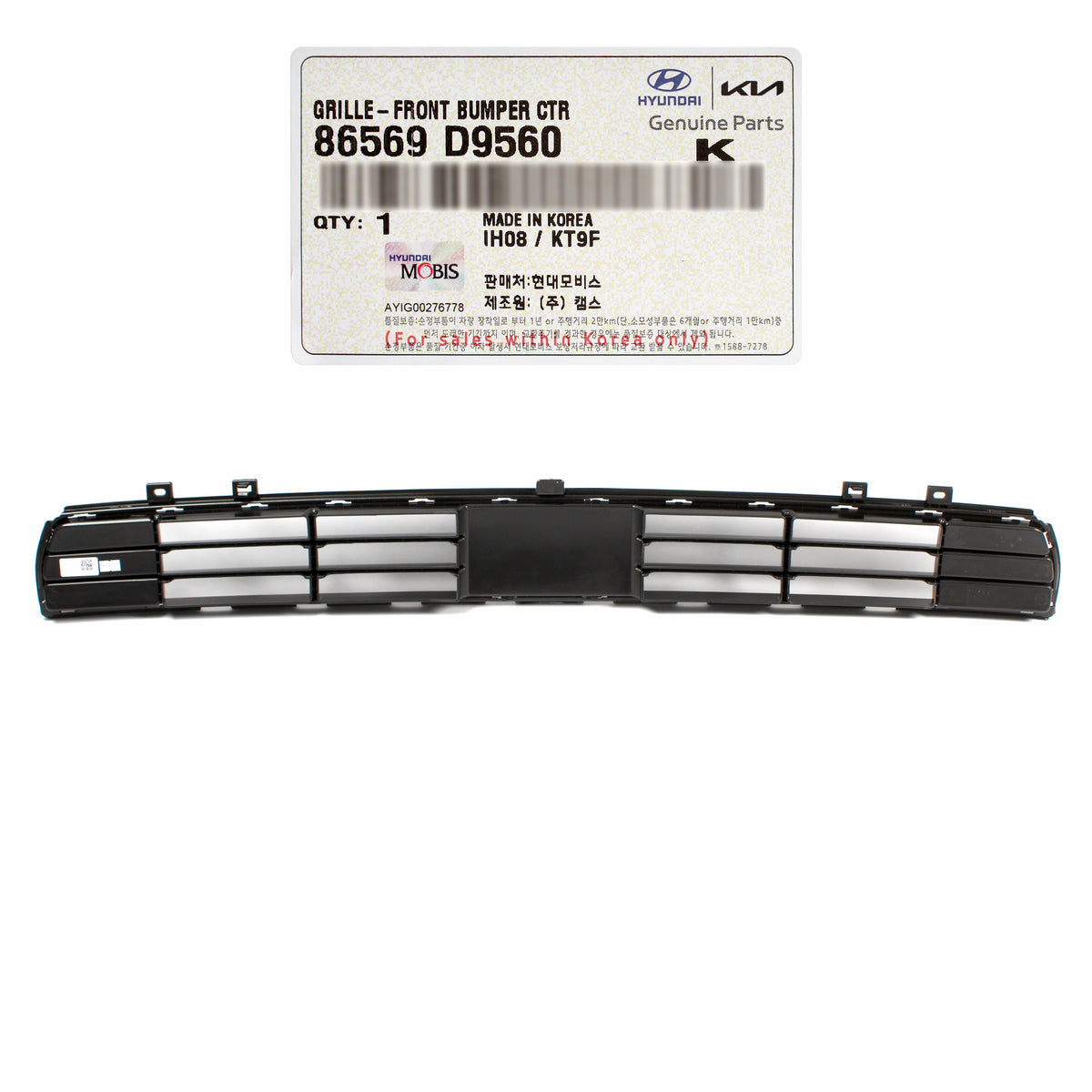 GENUINE Front Bumper Lower Grille Sensor for 2020-2022 Kia Sportage 86 ...