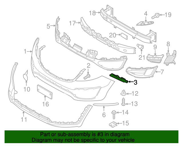 GENUINE Front Bumper Side Bracket LEFT RIGHT for 11-16 Kia Sportage 86 ...