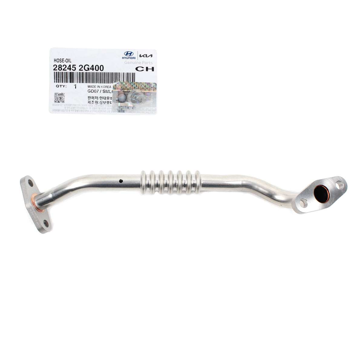 GENUINE Turbo Pipe & Gasket for 11-16 Santa Fe Sport Sonata Optima Spo ...