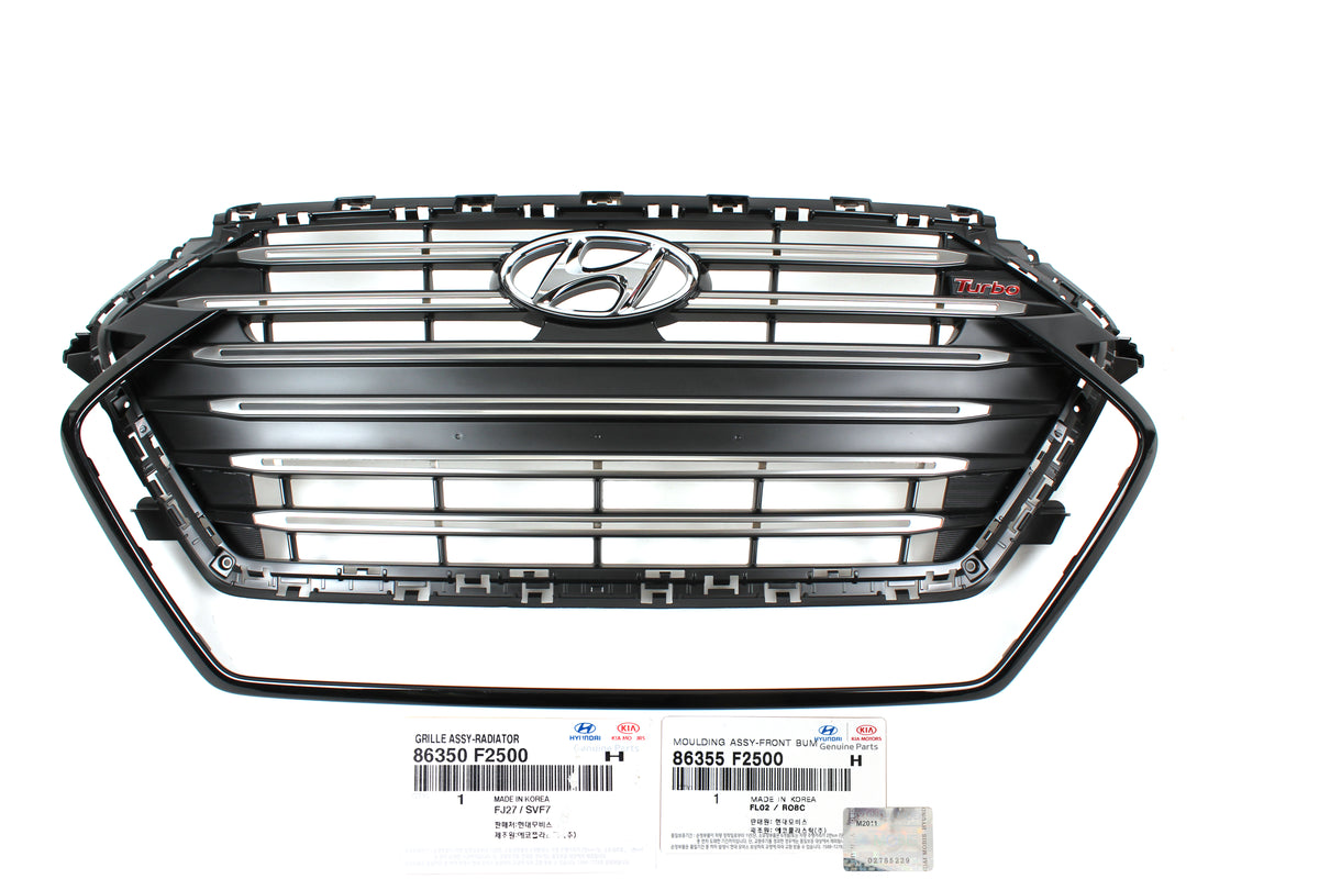 GENUINE Radiator Grille & Molding for 2017 2018 Hyundai Elantra 1.6L 8 ...